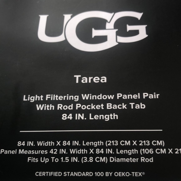 UGG | Accents | Ugg Tarea Window Panel Pair | Poshmark